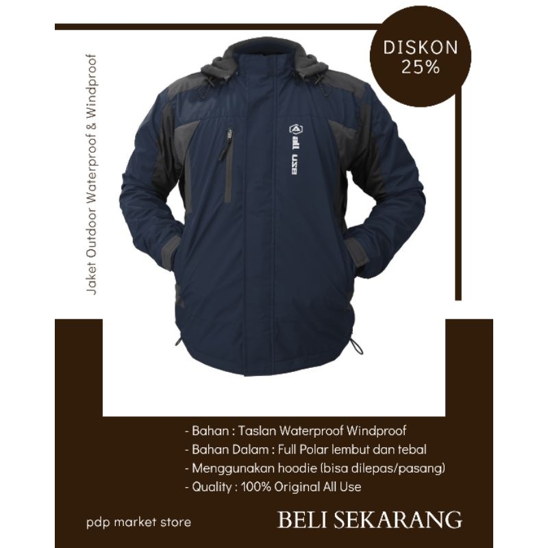 Jual Jaket Gunung Outdoor Waterproof Windproof Pria Wanita Original All ...