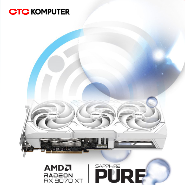 Jual SAPPHIRE PURE AMD RADEON RX 9070 XT GPU 16GB GDDR6 | Shopee Indonesia