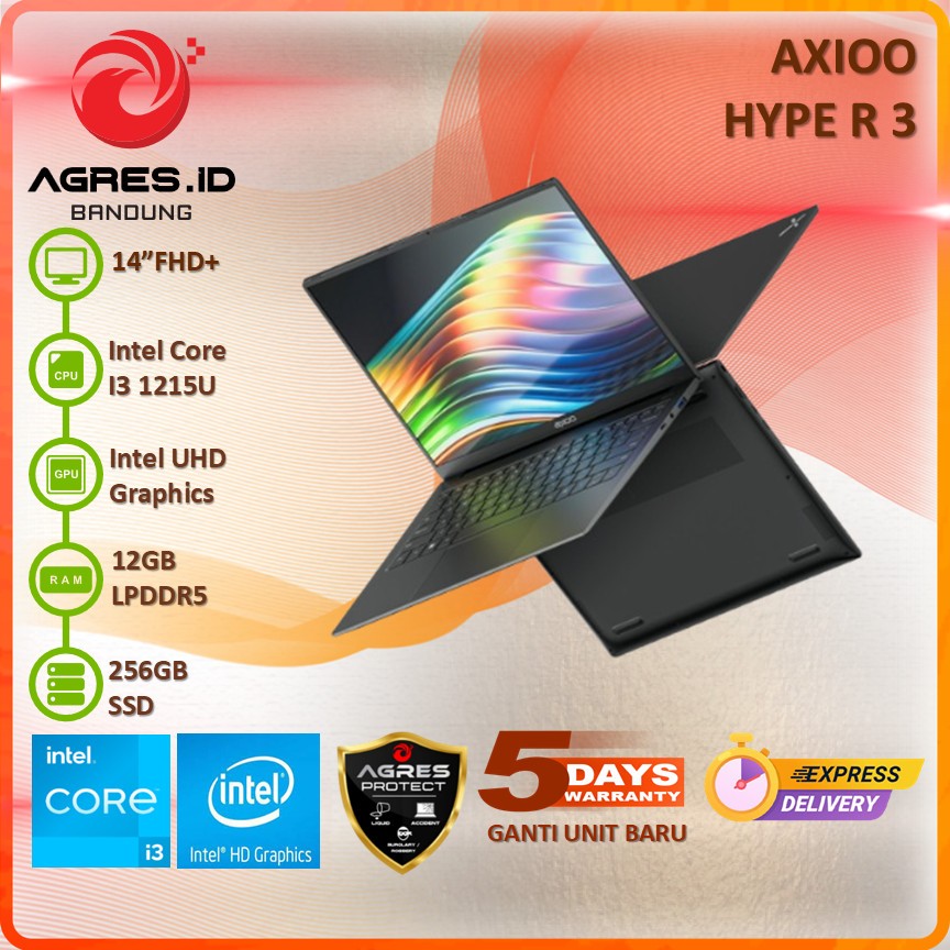Jual AXIOO HYPE-R 3 I3 1215U 12GB 256GB 14" FHD+ IPS | Shopee Indonesia