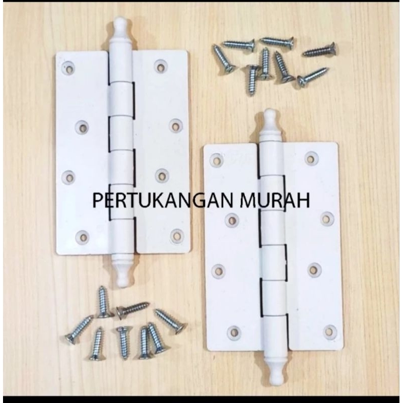 Jual Engsel PVC Putih 5" / Engsel Plastik Pintu Kamar Mandi 5 inch ...