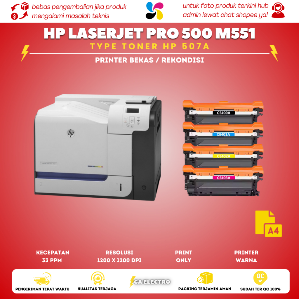 Jual HP Laserjet 500 Color m551| Murah | Shopee Indonesia
