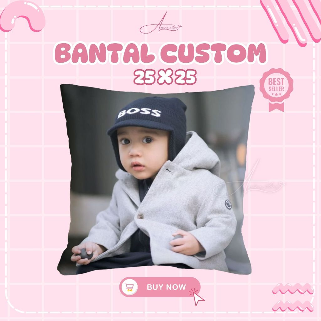 Jual BANTAL FOTO PRINTING 25x25 / BANTAL PRINTING / SOUVENIR BANTAL ...