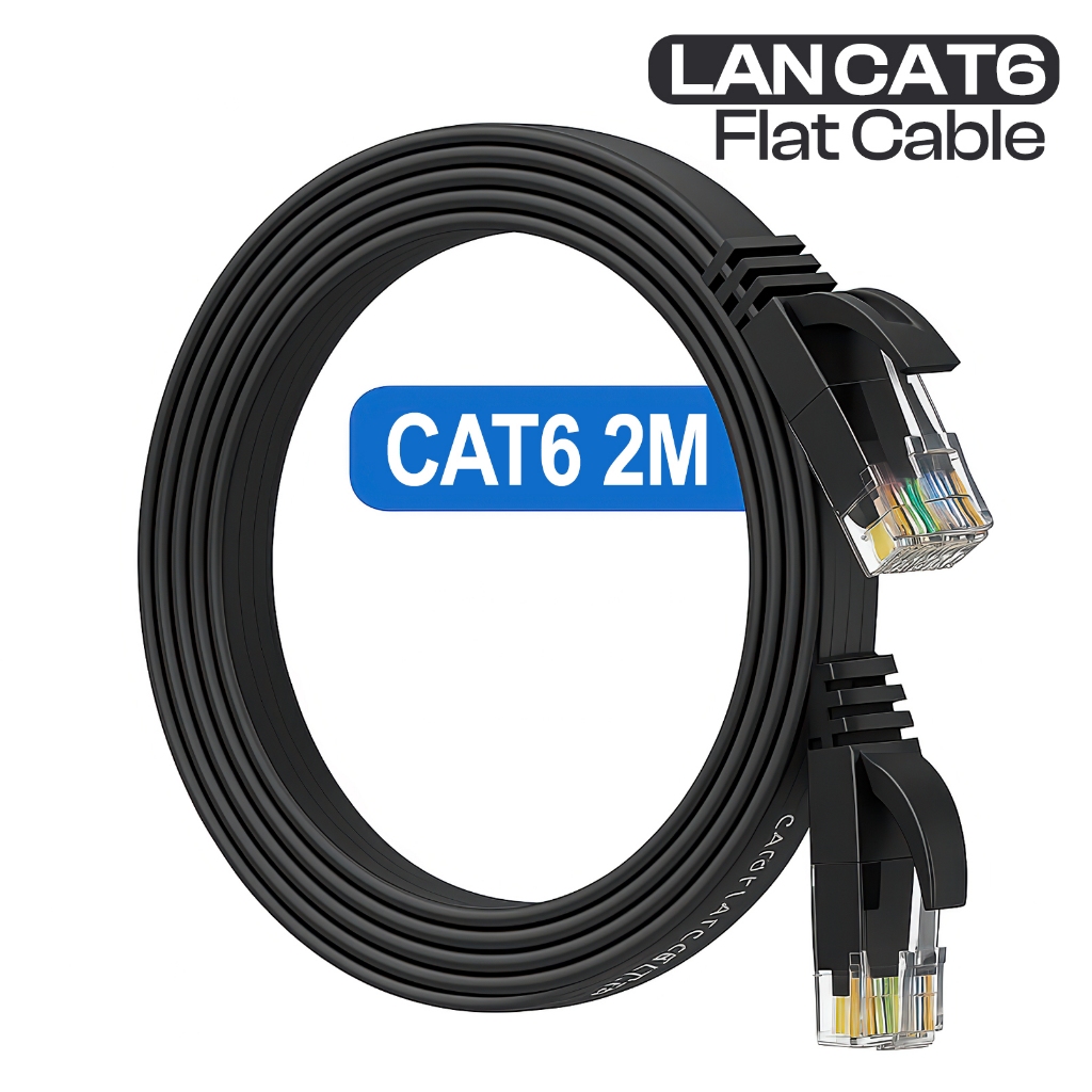 Jual Suksestech Kabel Lan Indoor Cat6 RJ45 UTP Ethernet Flat Cable ...