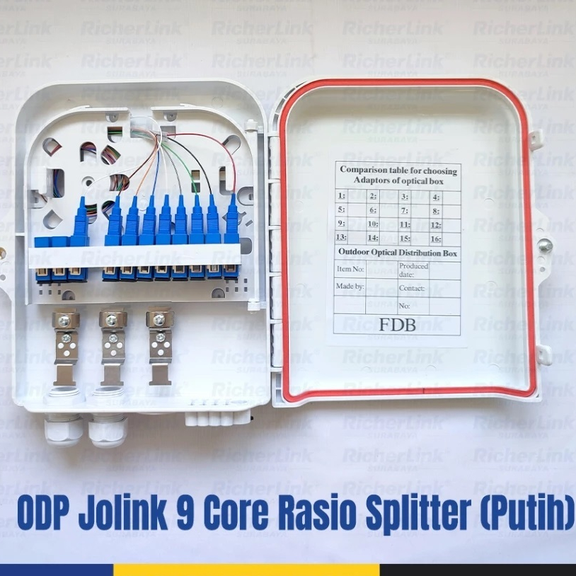 Jual Paket ODP 9C Jolink [ ODP + PLC 1:8 + Adapter ] / Paket ODP 9 Core ...