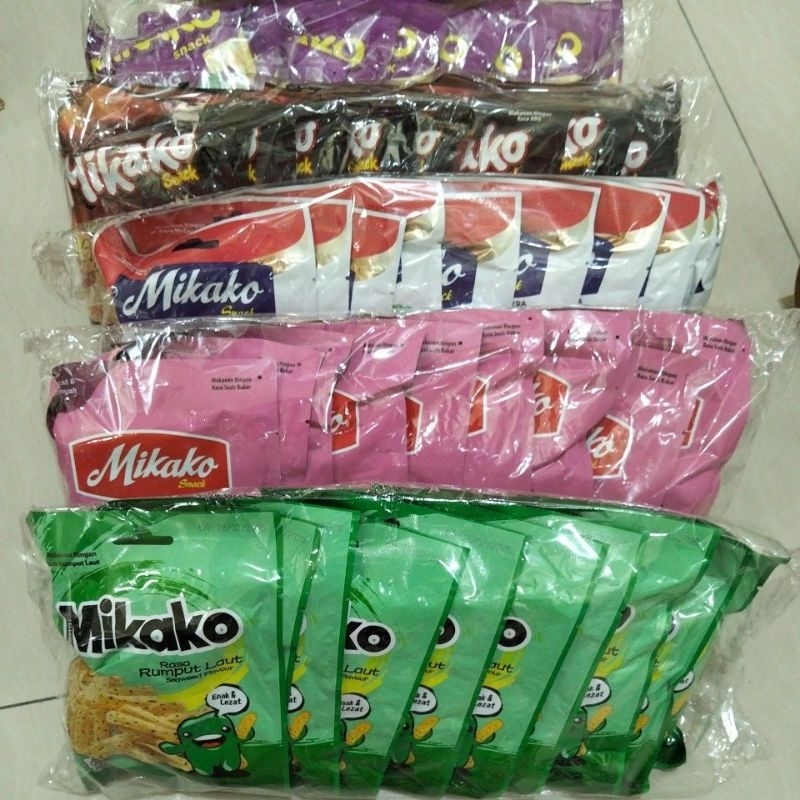 Jual Mikako Snack Aneka Rasa 18gr Halal ( isi 10) | Shopee Indonesia