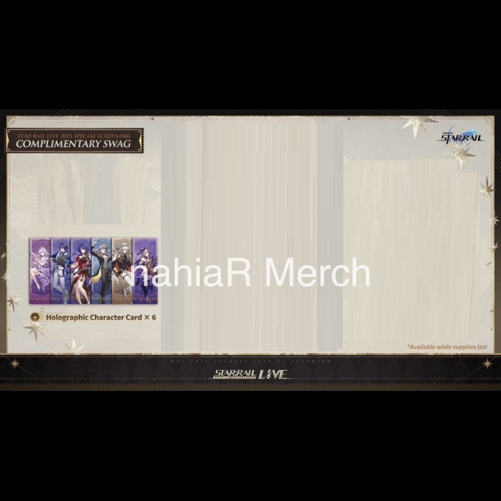 Jual Honkai: Star Rail Watch Party x CGV Official VIP Special Edition Holographic Character Card ...