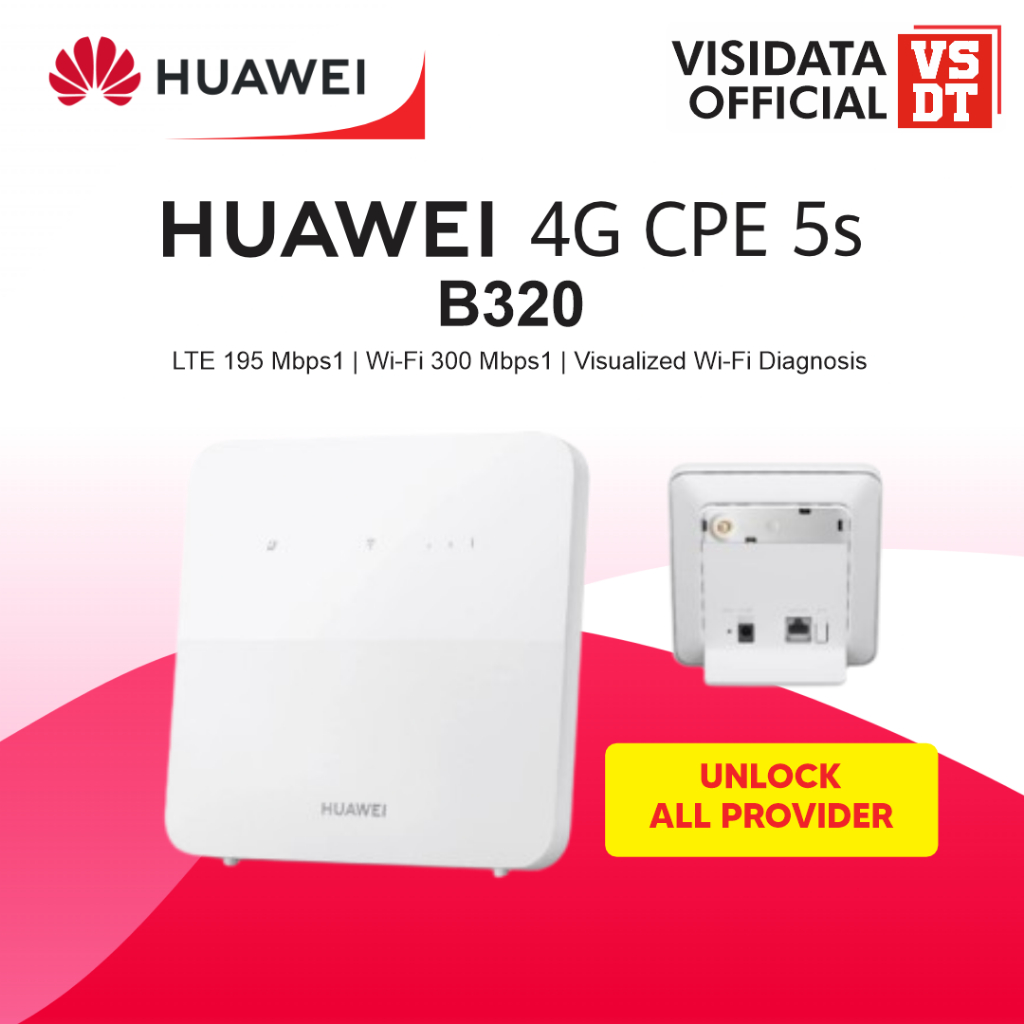 Jual Huawei 4G CPE 5s B320 Wifi Modem Internet Routers 4G LTE 300Mbps Unlock all providers ...