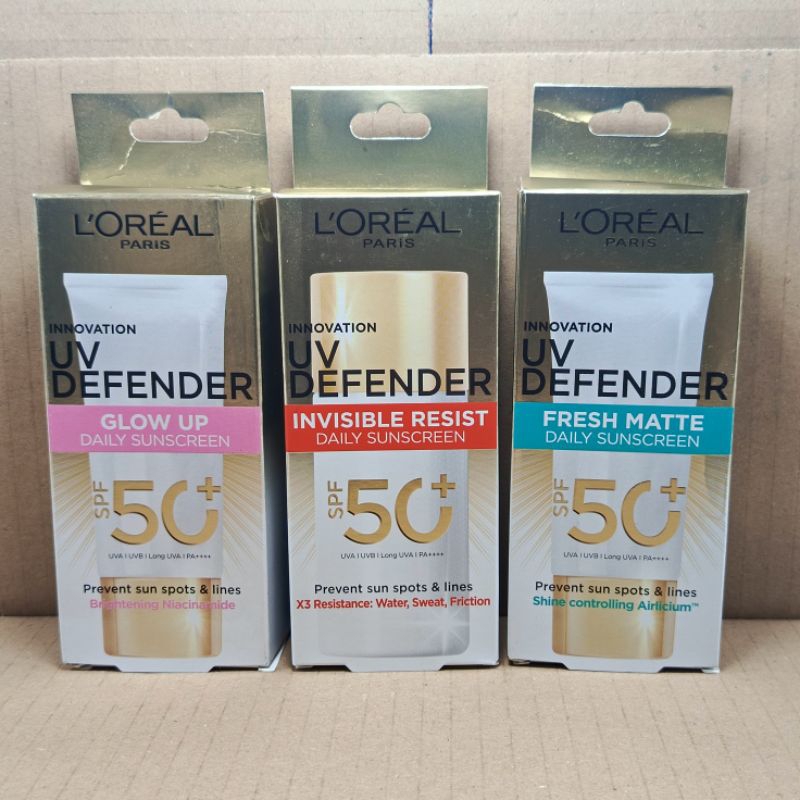 Jual (Kemasan Box) Sunscreen LOREAL Paris UV Defender Serum Protector ...