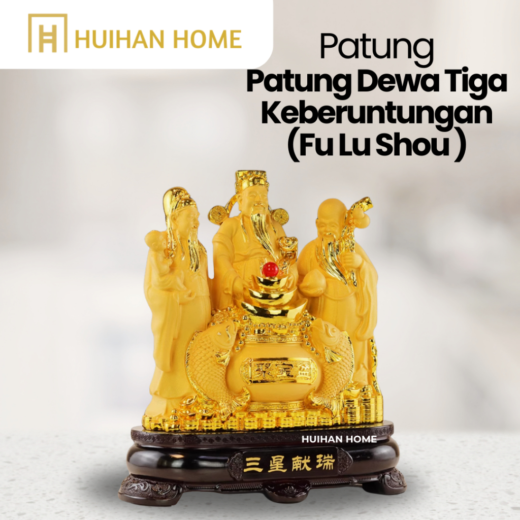 Jual Patung Fu Lu Shou Tiga Dewa Keberuntungan – Simbol Rezeki ...