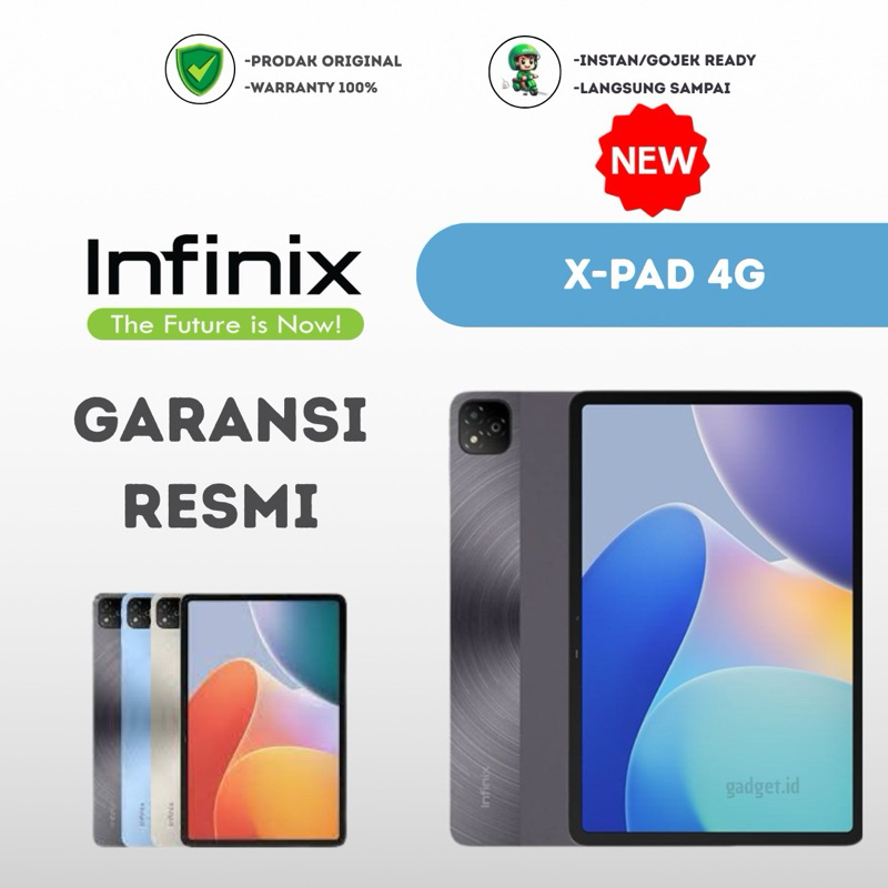 Jual infinix x-pad xpad 4/128 | 4/256 4G LTE sellular garansi resmi ...