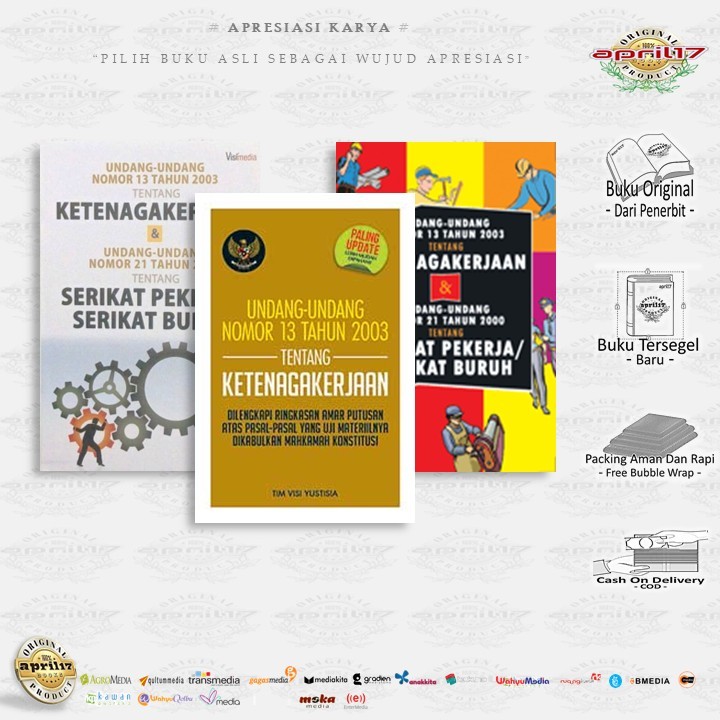 Jual BUKU UNDANG-UNDANG NOMOR 13 TAHUN 2003 TENTANG KETENAGAKERJAAN ...
