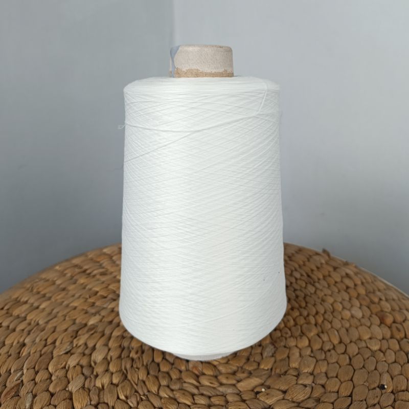 Jual BENANG OBRAS PUTIH / BENANG POLYSTER PUTIH 500 GRAM (1/2 KG ...