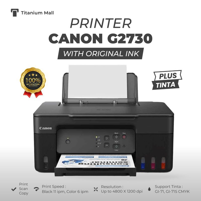 Jual Printer CANON Pixma G2730 Print Scan Copy All-in-One G 2730 ...