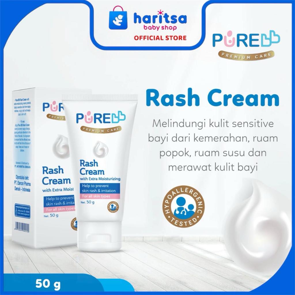 Jual Pure BB Rash Cream Baby 50 gr / Krim Anti Ruam Bayi - PureBB Pure ...