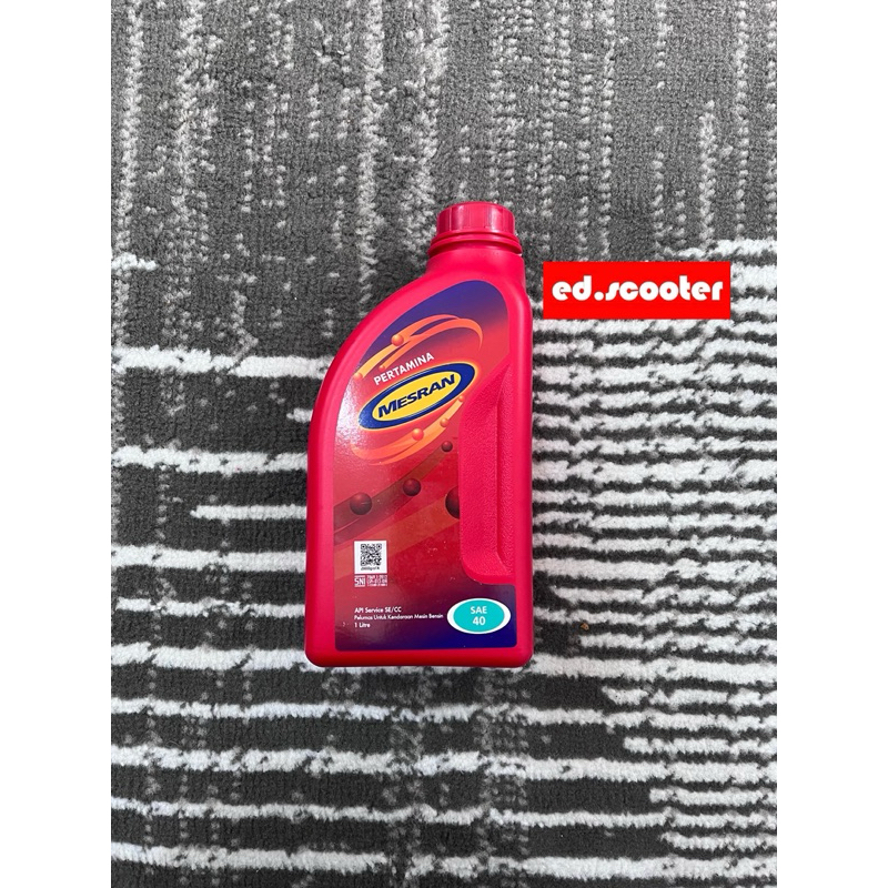 Jual Oli Mesin Mesran Pertamina SAE 40 Motor Sport 1 Liter VESPA PX ...