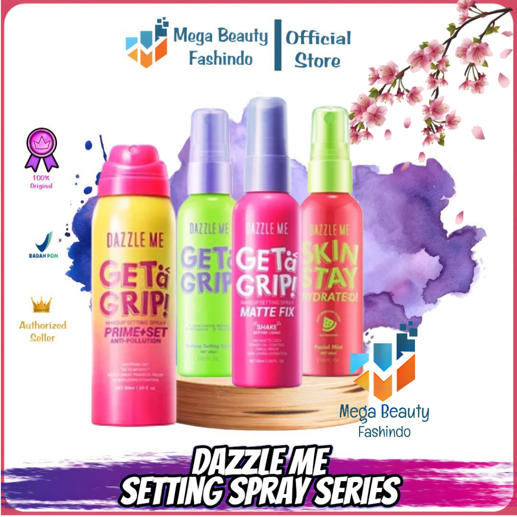 Jual DAZZLE ME Get a Grip! Makeup Setting Spray Series | Dewy Fix ...