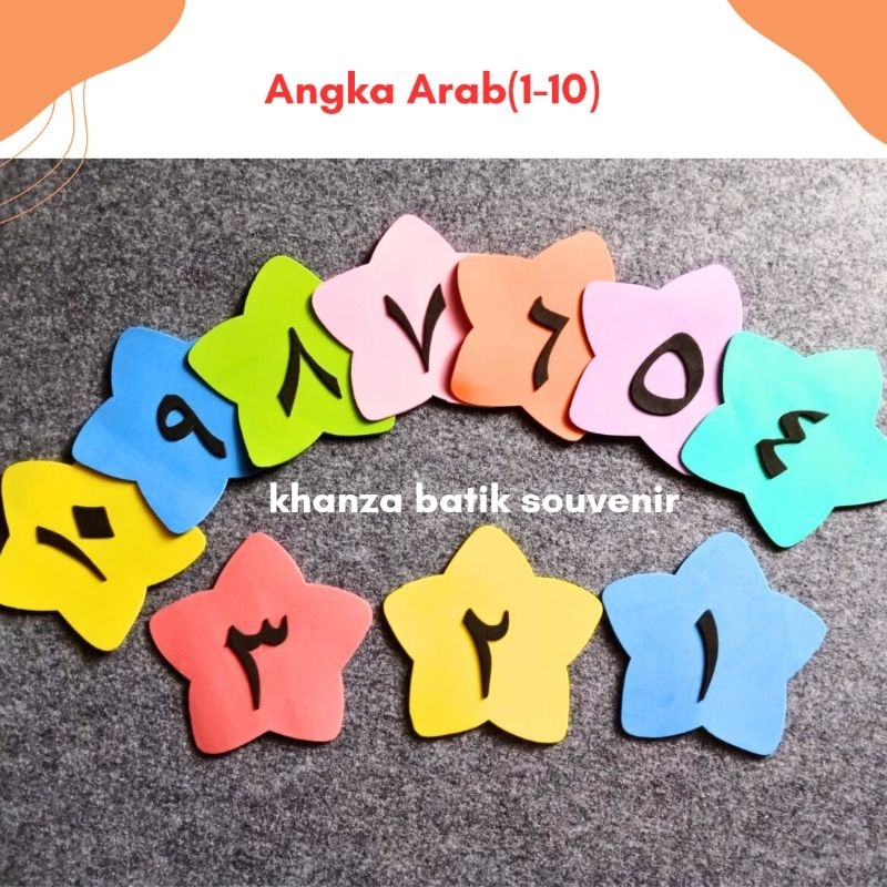 Jual HIASAN DINDING KELAS/PERAGA TEMPEL ANGKA ARAB ( 1-10 ) | Shopee ...