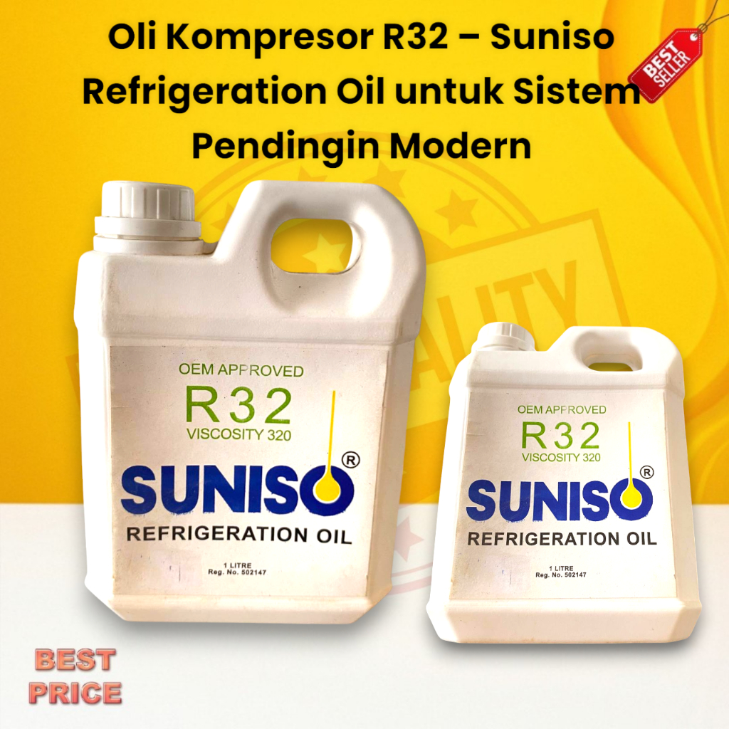 Jual Oli Kompresor R32 Suniso – Cocok untuk AC Inverter & Pendingin R32 ...