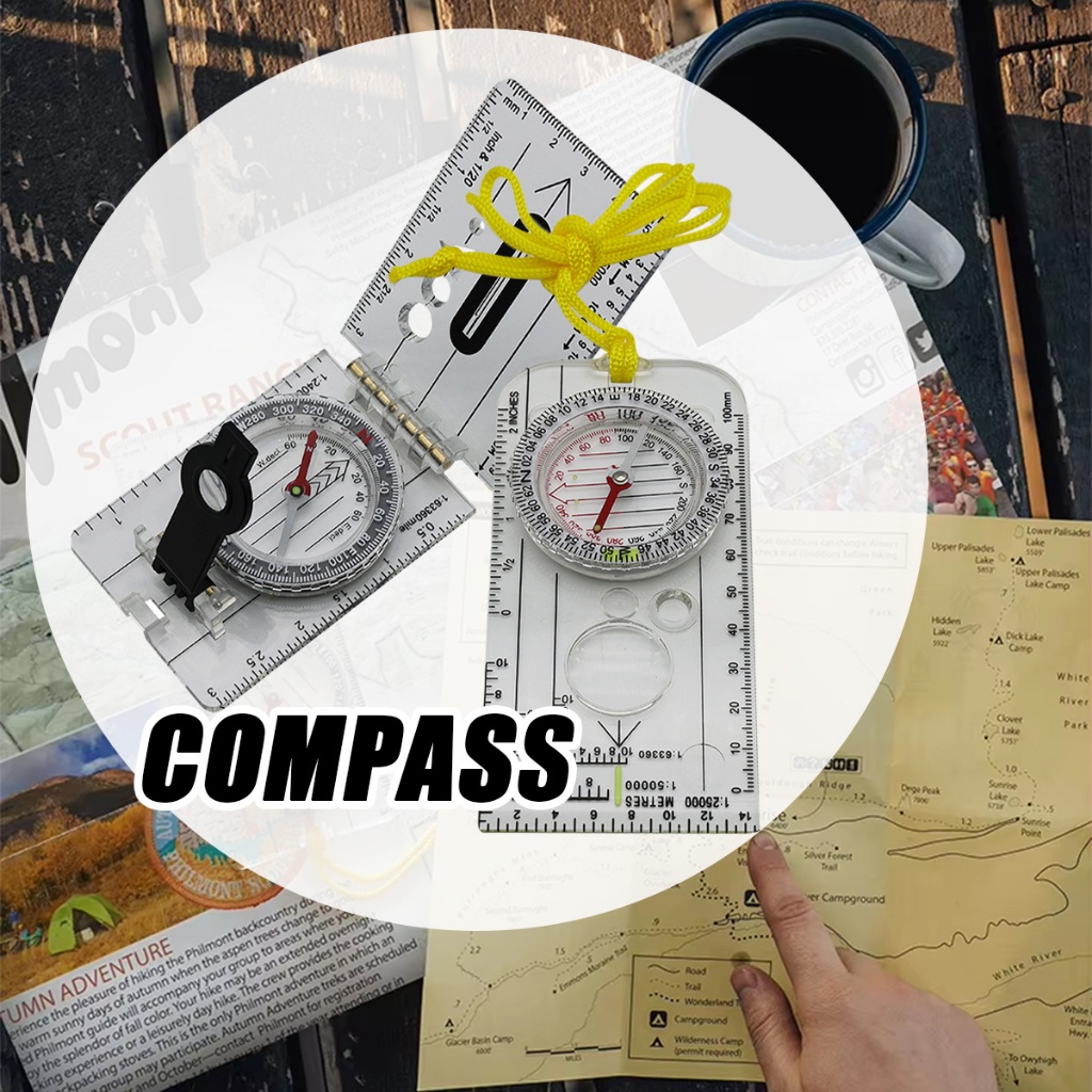 Jual Map Scale Compass Ruler Kompas Liquid Filled Kompas Mini DC40-3A / DC40-2 | Shopee Indonesia