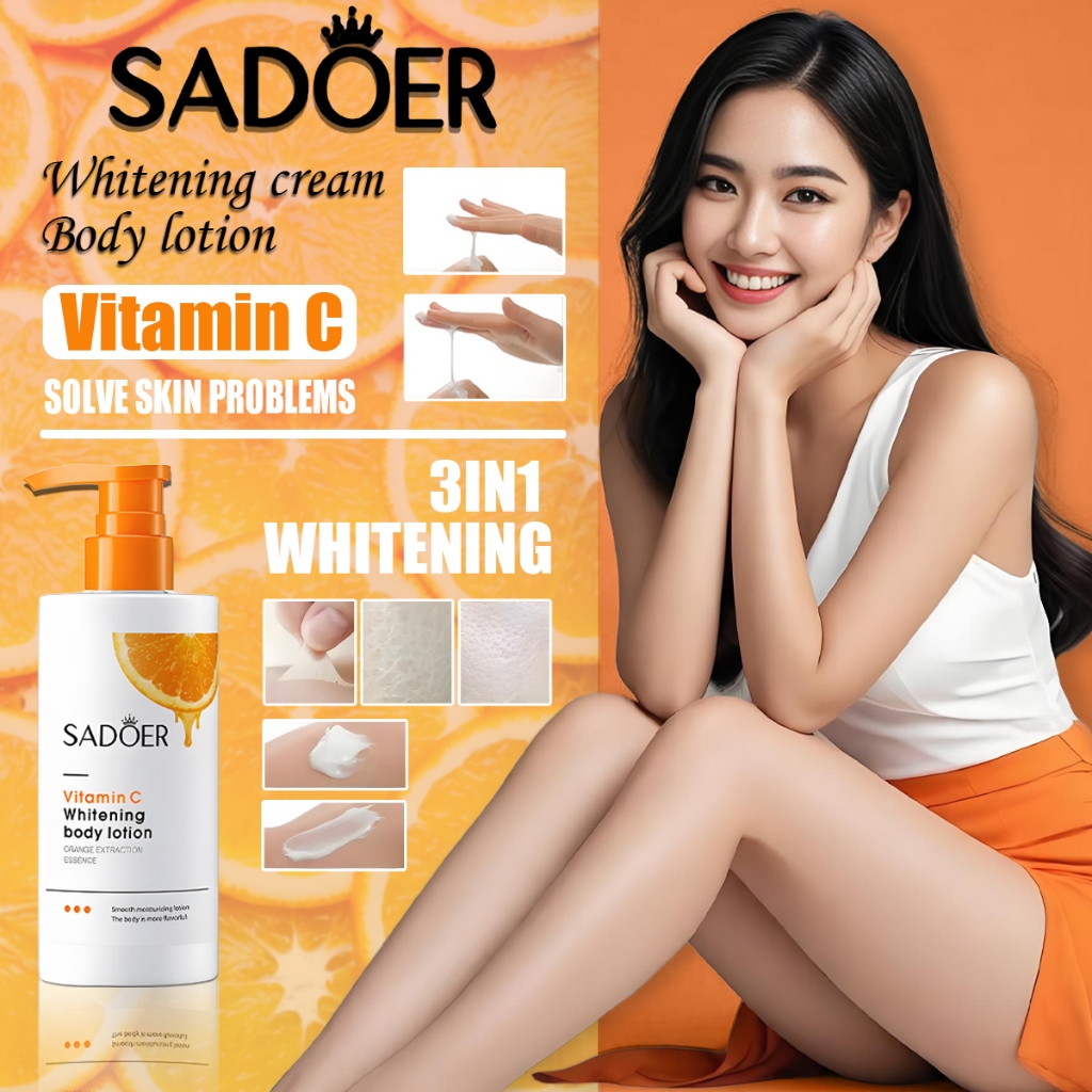 Jual SADOER vitamin C Whitening Body Lotion Pemutih Badan Permanen Bpom Whitening Body Skin Care ...