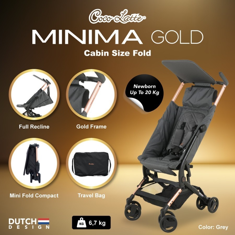 Jual Stroller Travel Cabin Size Cocolatte Minima+ | Minima Gold ...
