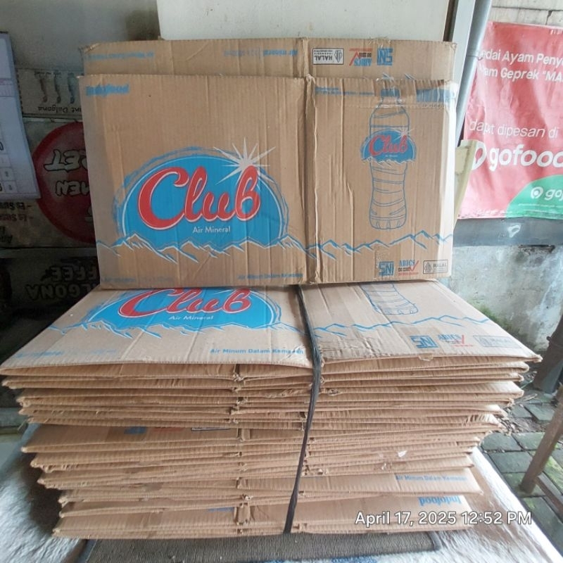 Jual Kardus Kardos Kerdus Kerdos Dus Dos Kotak Bekas Air Mineral Club ...
