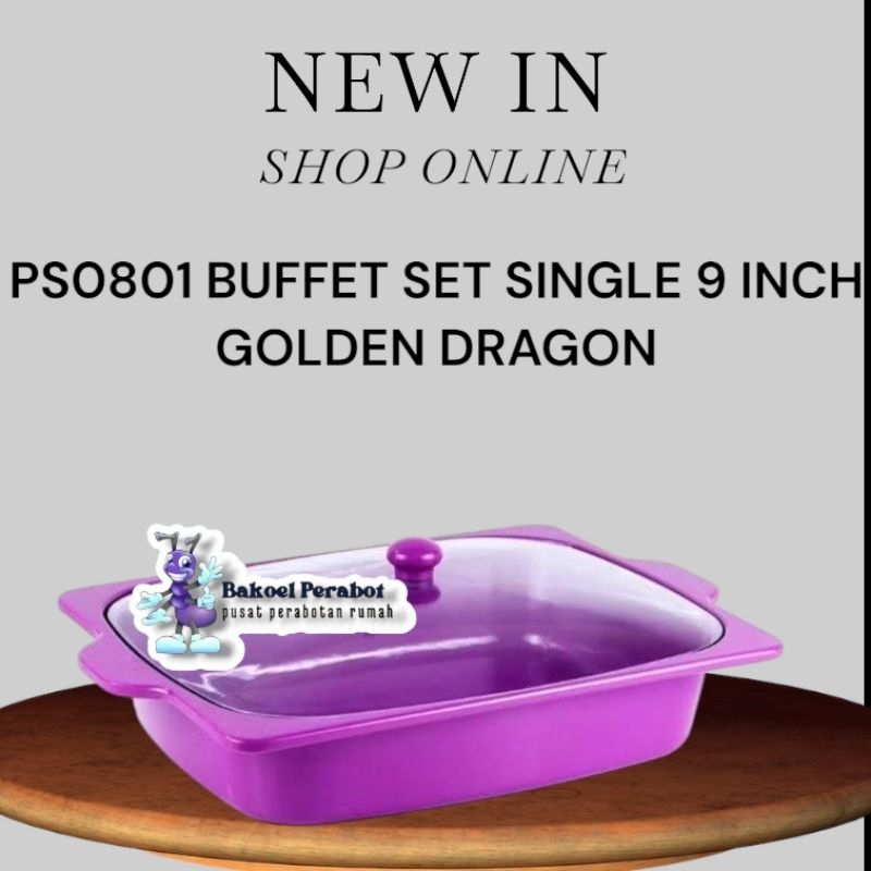 Jual Grosir dan Ecer PS0801 Buffet Set Single 9 Inch Melamine - Golden ...