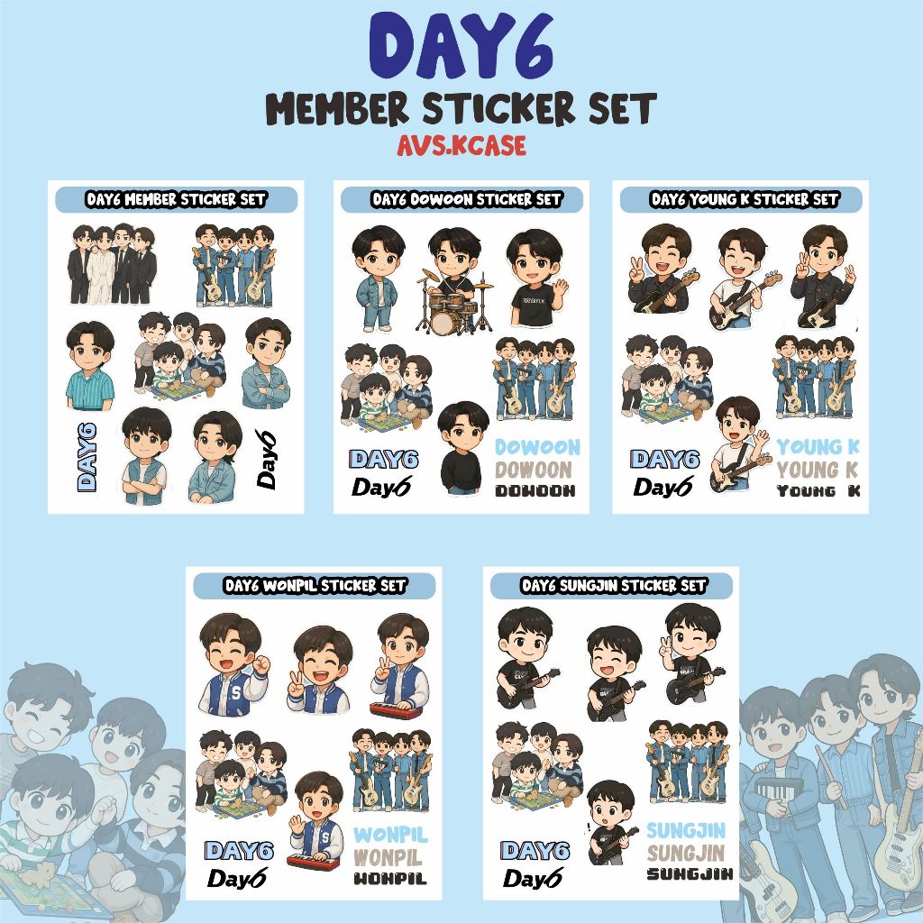 Jual DAY6 MEMBER STICKER SET | Shopee Indonesia