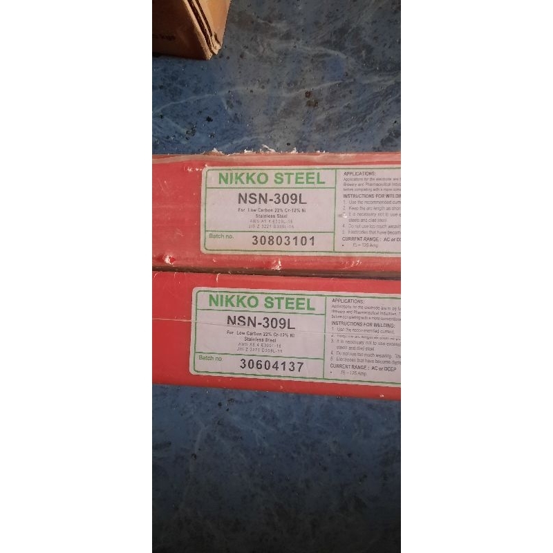 Jual kawat las Stainless nikko Steel NSN-309 Size. 3.2MM | Shopee Indonesia
