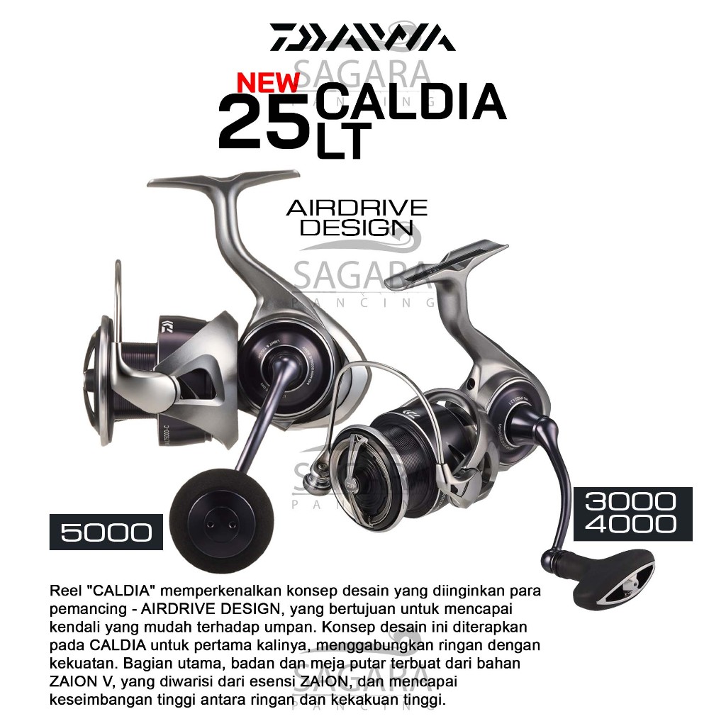 Jual Reel Daiwa Caldia LT 2025 Reel Pancing Spinning | Shopee Indonesia