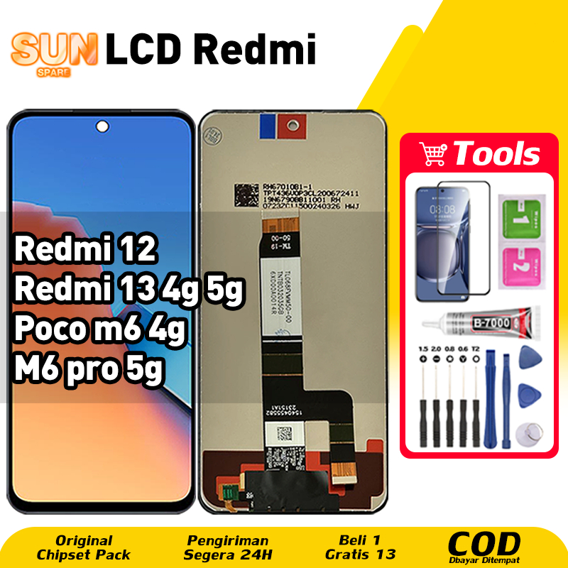 Jual 【ORIGINAL】LCD FOR Redmi 12 / Redmi 13 4G 5G / Redmi POCO M6 4G ...