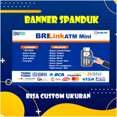 Jual SPANDUK BANNER KONTER ATM MINI | Shopee Indonesia