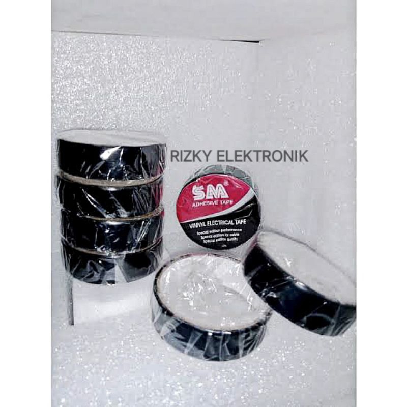 Jual Isolasi Listrik Hitam Ekonomis Kecil Adhesive Electrical Tape ...