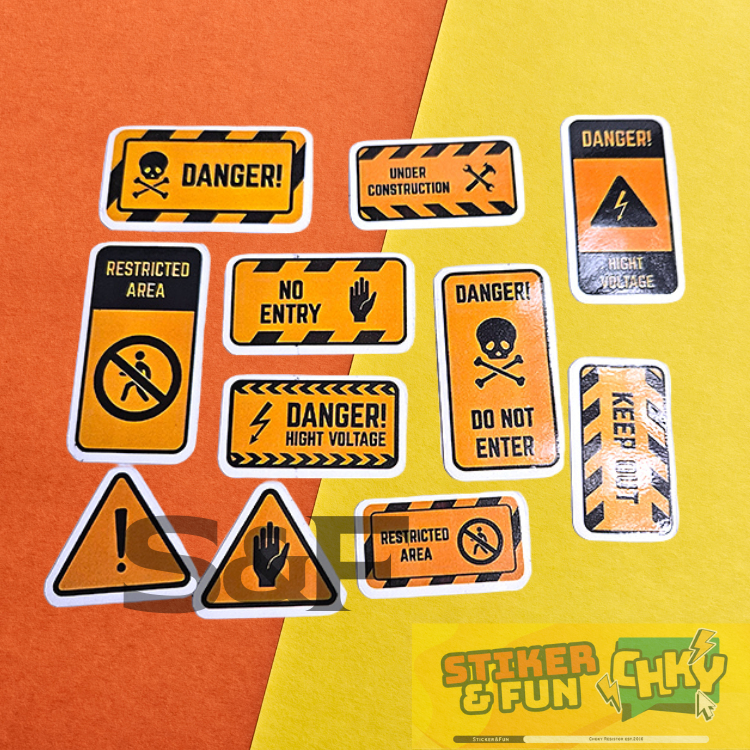 Jual Stiker Sticker Vinyl Laminasi TANDA BAHAYA/DANGER SIGN | Shopee ...