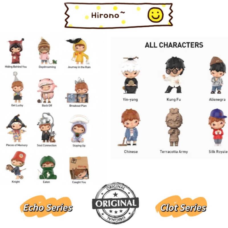 Jual (ALL SEALED) Ready Aneka Hirono Series - Hirono Echo / Hirono Clot ...