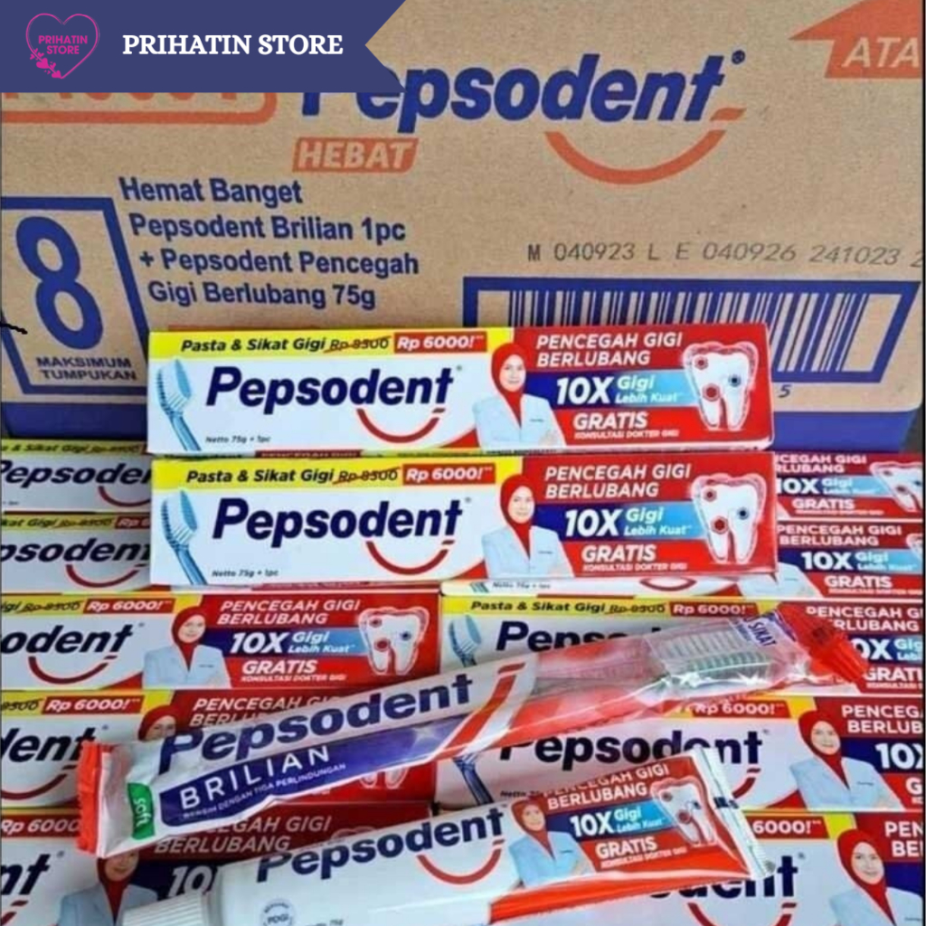 Jual Pepsodent 225gr, 190gr, 120gr, 75gr, 25gr, Toothpaste to Prevent ...