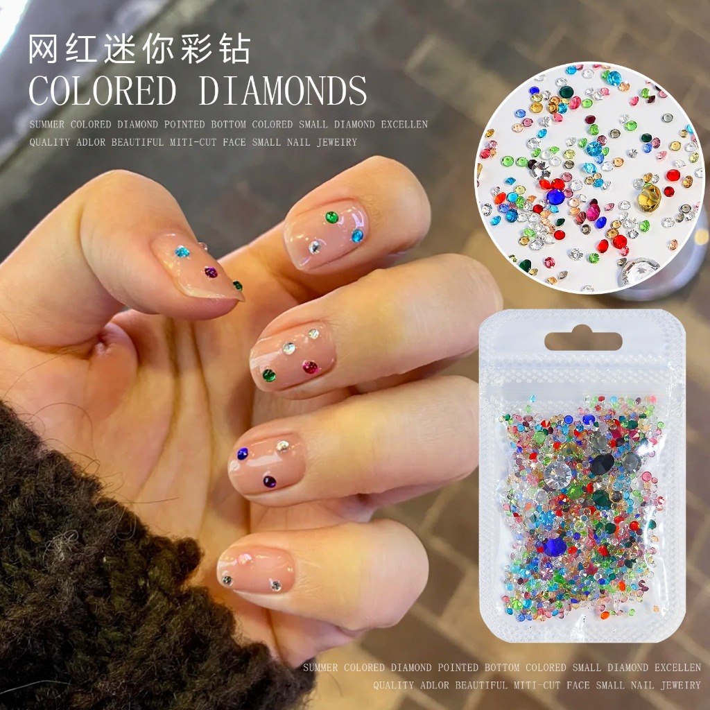 Jual GNA 1440pcs Tempelan Kuku Manik Manik Berlian Diamond Nail Art - Tempelan Diamond Nail Art ...