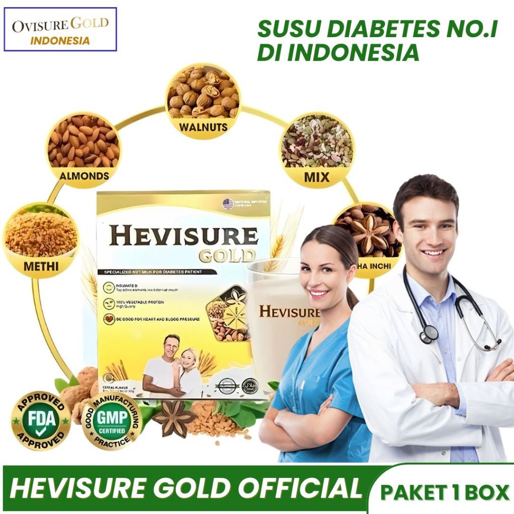Jual HEVISURE GOLD MILK SUSU DIABETES DAN KENCING MANIS PANKREAS ...