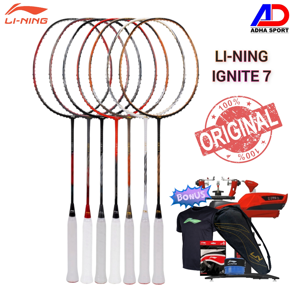 Jual Raket Badminton Lining IGNITE 7 / IGNITE7 Original ADHA SPORT ...
