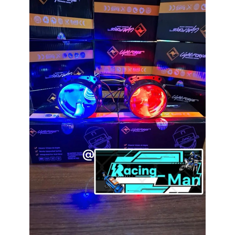 Jual Lampu Utama BILED PROJECTOR 2,5 Inch A60 LIGHTFORCE Plus Kipas ...