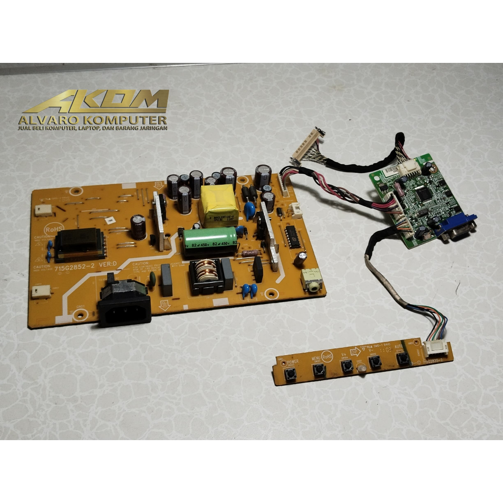 Jual Mesin psu dan Mainboard Monitor LCD 16inch Wide Wearnes WX16W ...