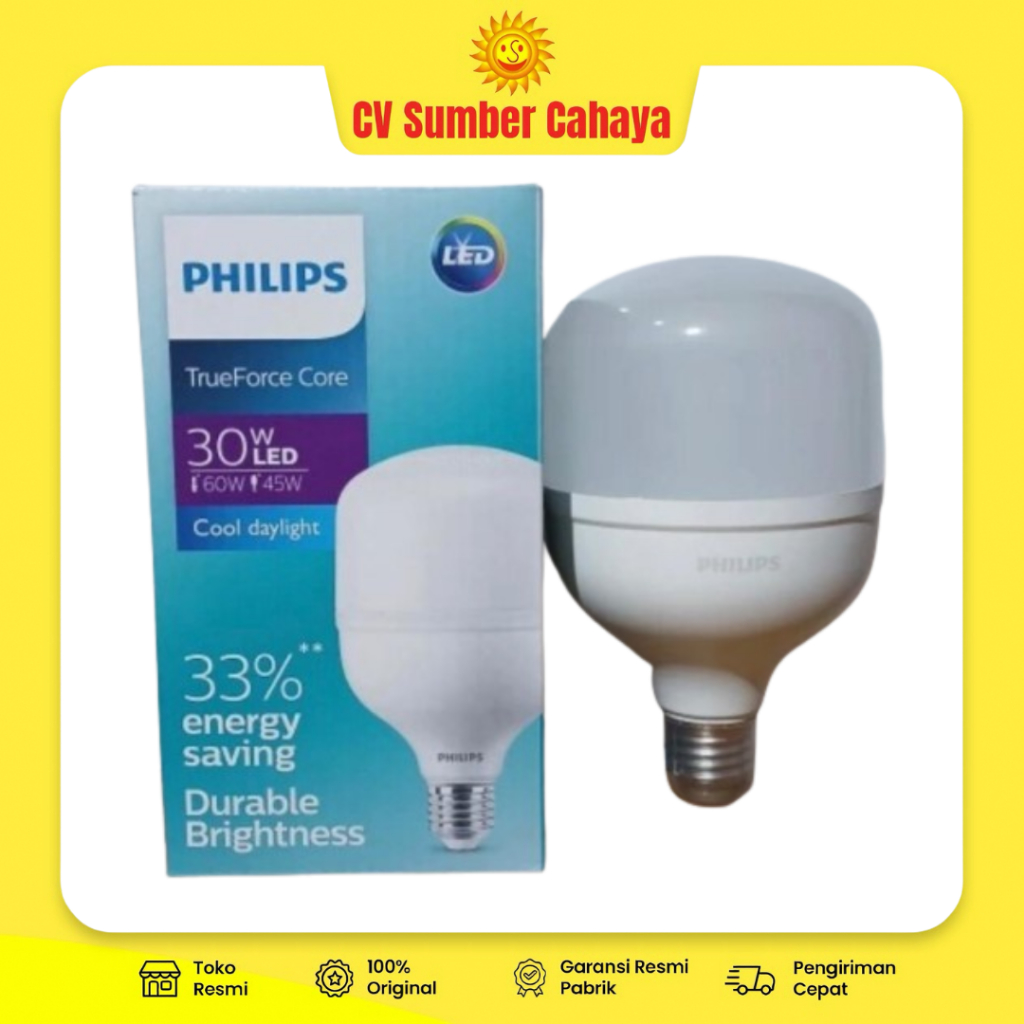 Jual Philips Lampu LED Tabung LED 30W 30Watt 30 Watt Putih Jumbo TrueForce Core Cool Daylight ...