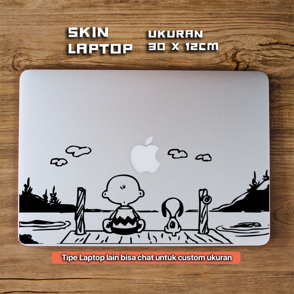 Jual Sticker Snoopy duduk untuk body Laptop - Stiker snoopy duduk ...