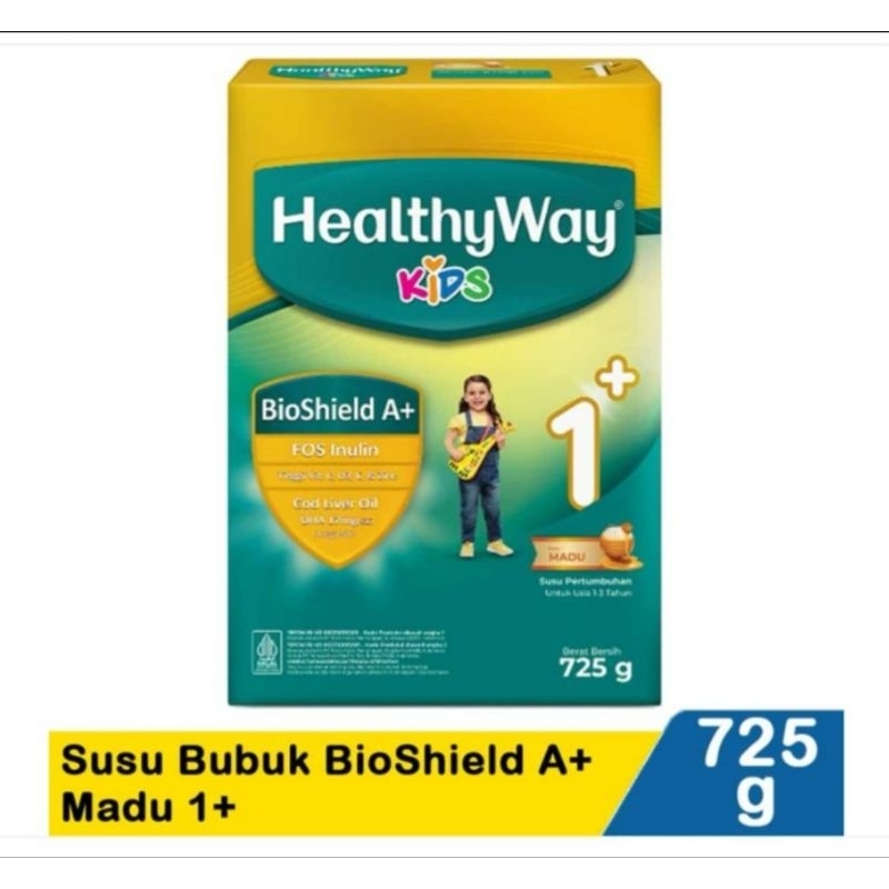 Jual HealthyWay Kids 1+ Susu Pertumbuhan Bio Shield A+ Madu 725G | Shopee Indonesia