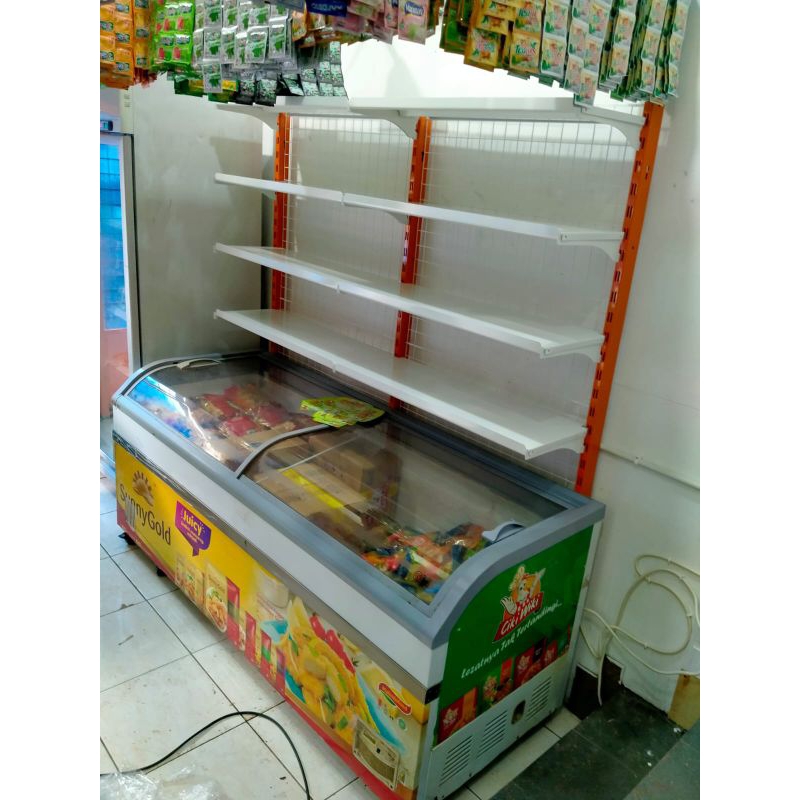 Jual Rak gondola atas freezer singel star & join 3 susun | Shopee Indonesia