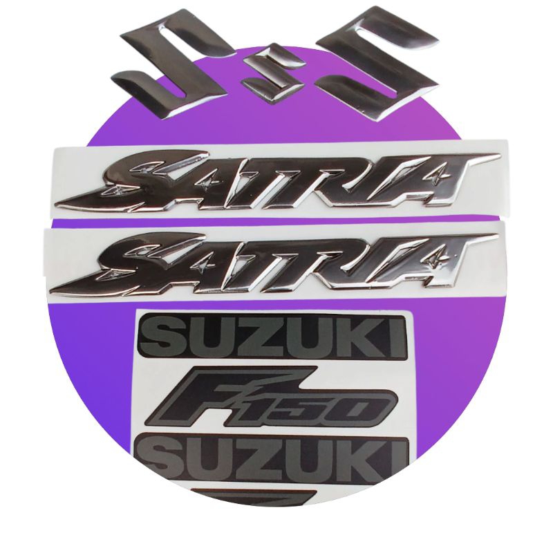 Jual LOGO EMBELM SATRIA FU (2 PCS) Black Predator | Shopee Indonesia