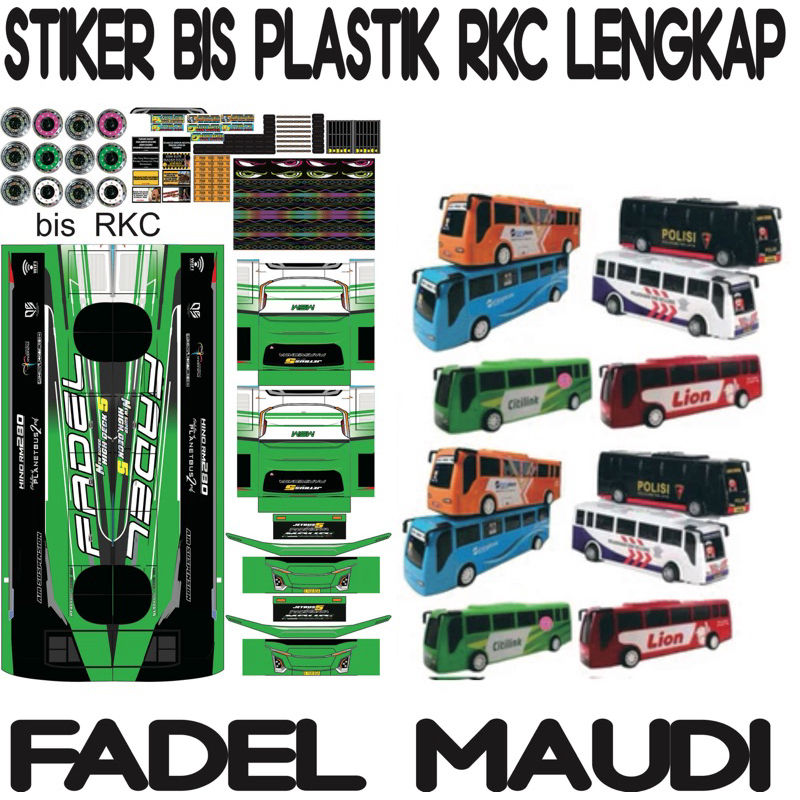 Jual Stiker Miniatur Bis Plastik RKC Transjakarta FADEL MAUDI | Shopee ...