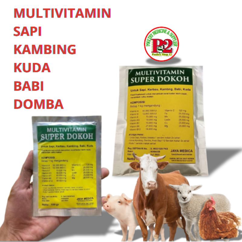 Jual MULTIVITAMIN SUPER DOKOH ORI VITAMIN SERBUK VITAMIN SAPI VITAMIN ...