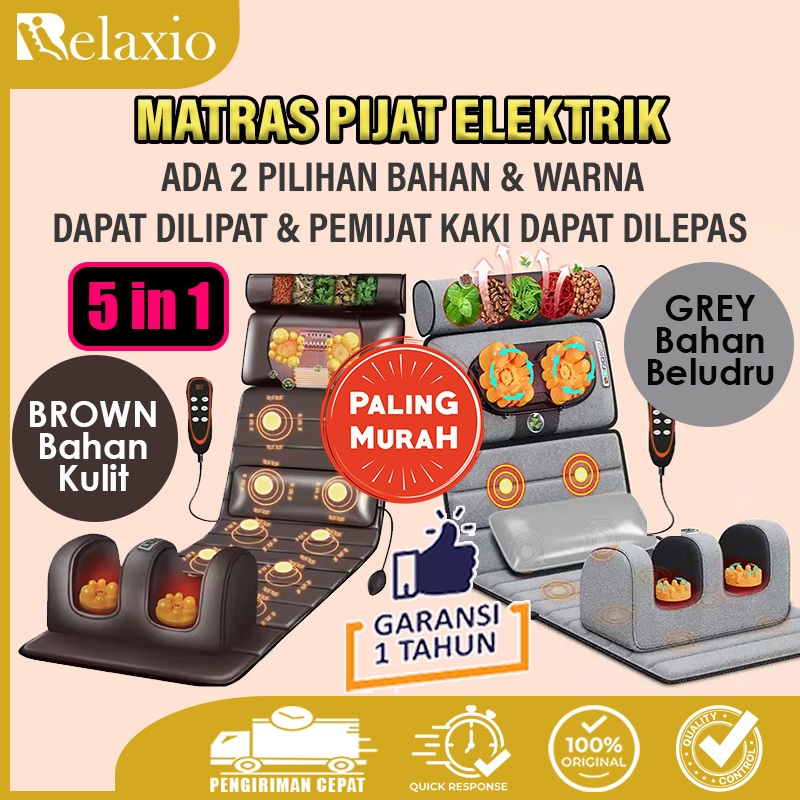 Jual Matras Pijat Elektrik Full Body 5 in 1 – Kasur Pijat Badan & Kaki Bisa Dilipat & Dilepas ...