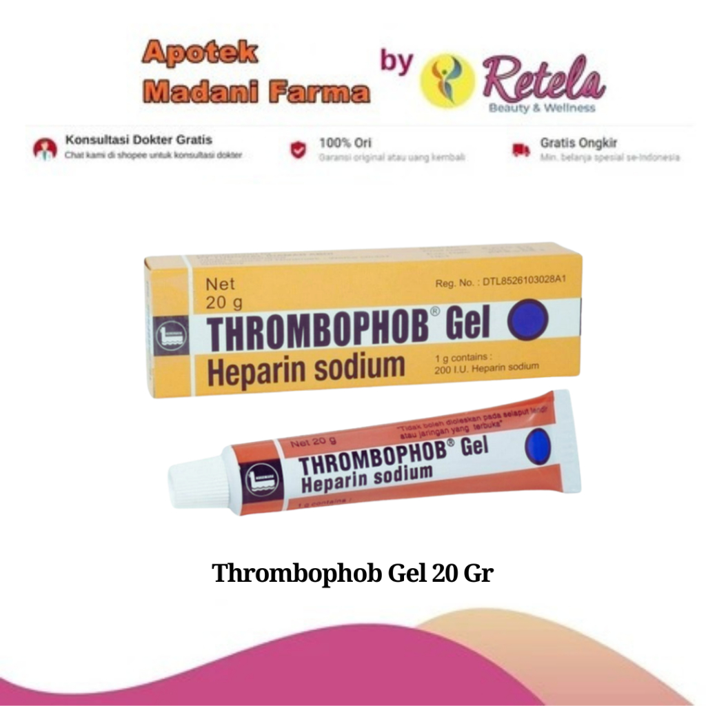 Jual THROMBOPHOB GEL 20 GR ORIGINAL | Shopee Indonesia